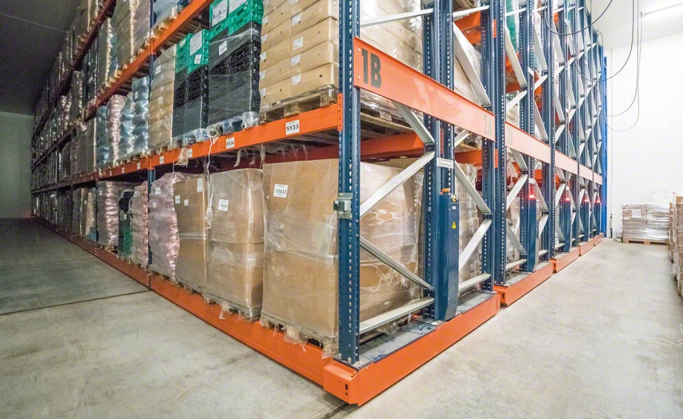 Case study Movirack mobile racks of Trazcarnes in Portugal - Mecalux.co.uk