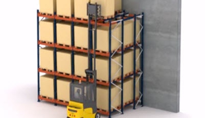 Push-back pallet racking animation | Mecalux.co.uk