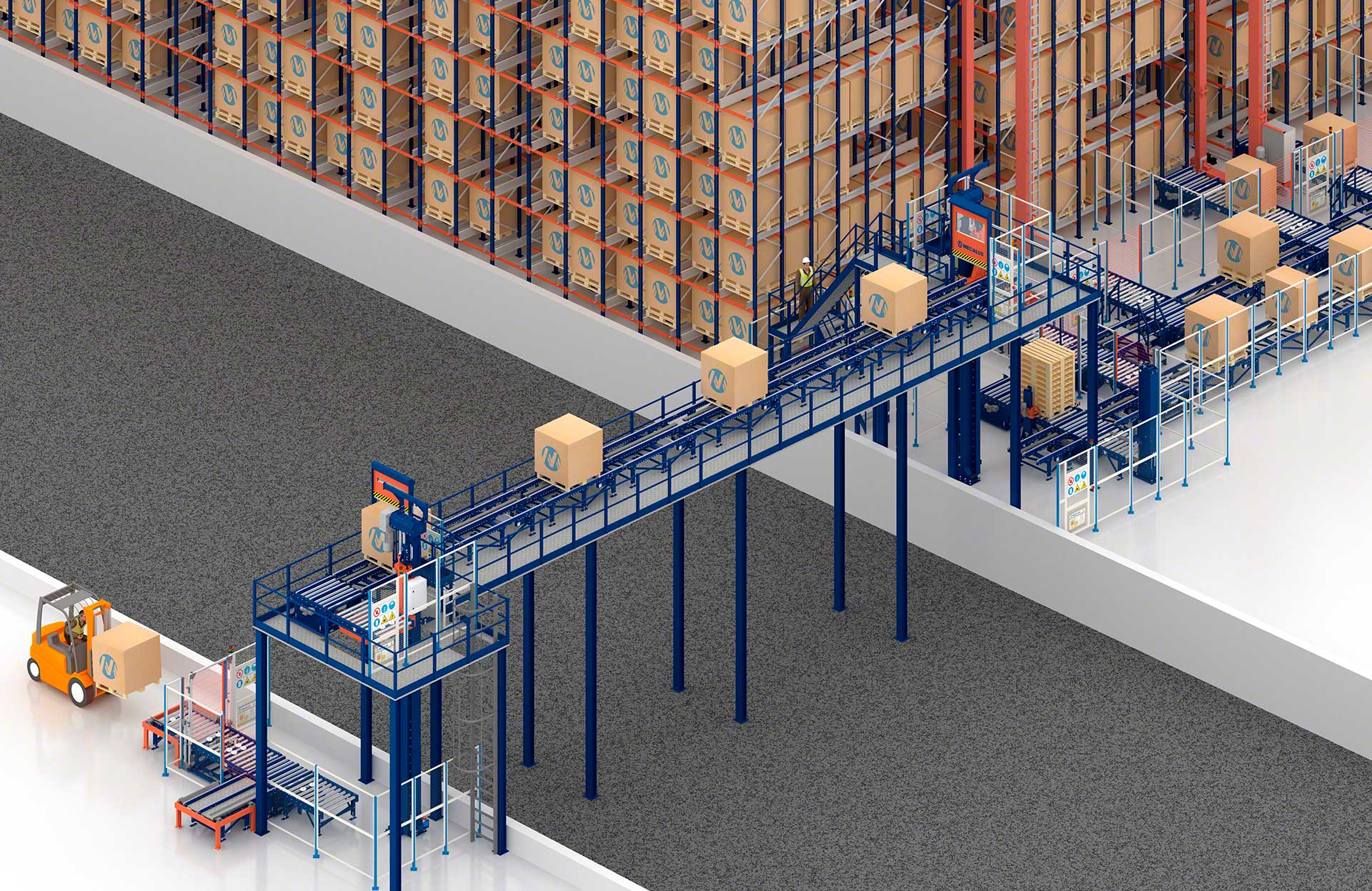 Vertical conveyors (pallet elevators) - Mecalux.co.uk